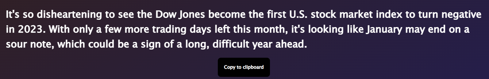 Pretty Sad Tweet generated by the AI, I wonder what it would have said if we asked it to reply ...